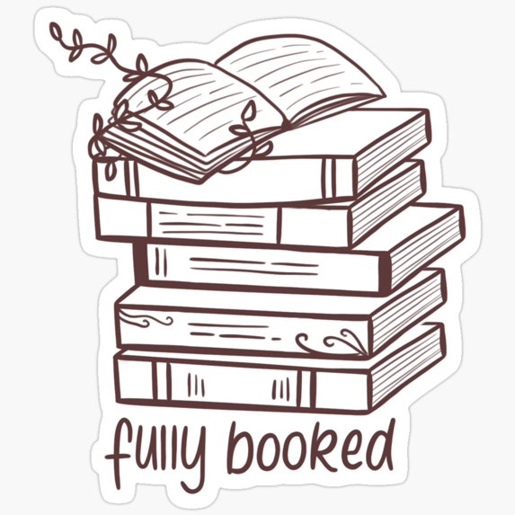 DOPASTICKER Fully Booked Perfect Gift Everyone Phone Decal Water Bottle ...