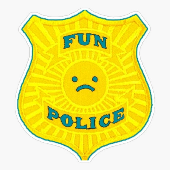 DOPASTICKER Fun Police Sticker, Phone Sticker Water Bottle Sticker Car ...