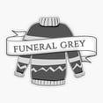 DOPASTICKER Funeral Grey Sticker, Phone Sticker Water Bottle Sticker ...