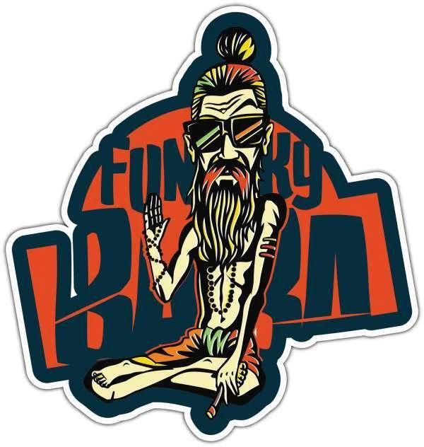 DOPASTICKER Funky Baba Yoga Car Window Sticker Decal Phone Decal Water ...