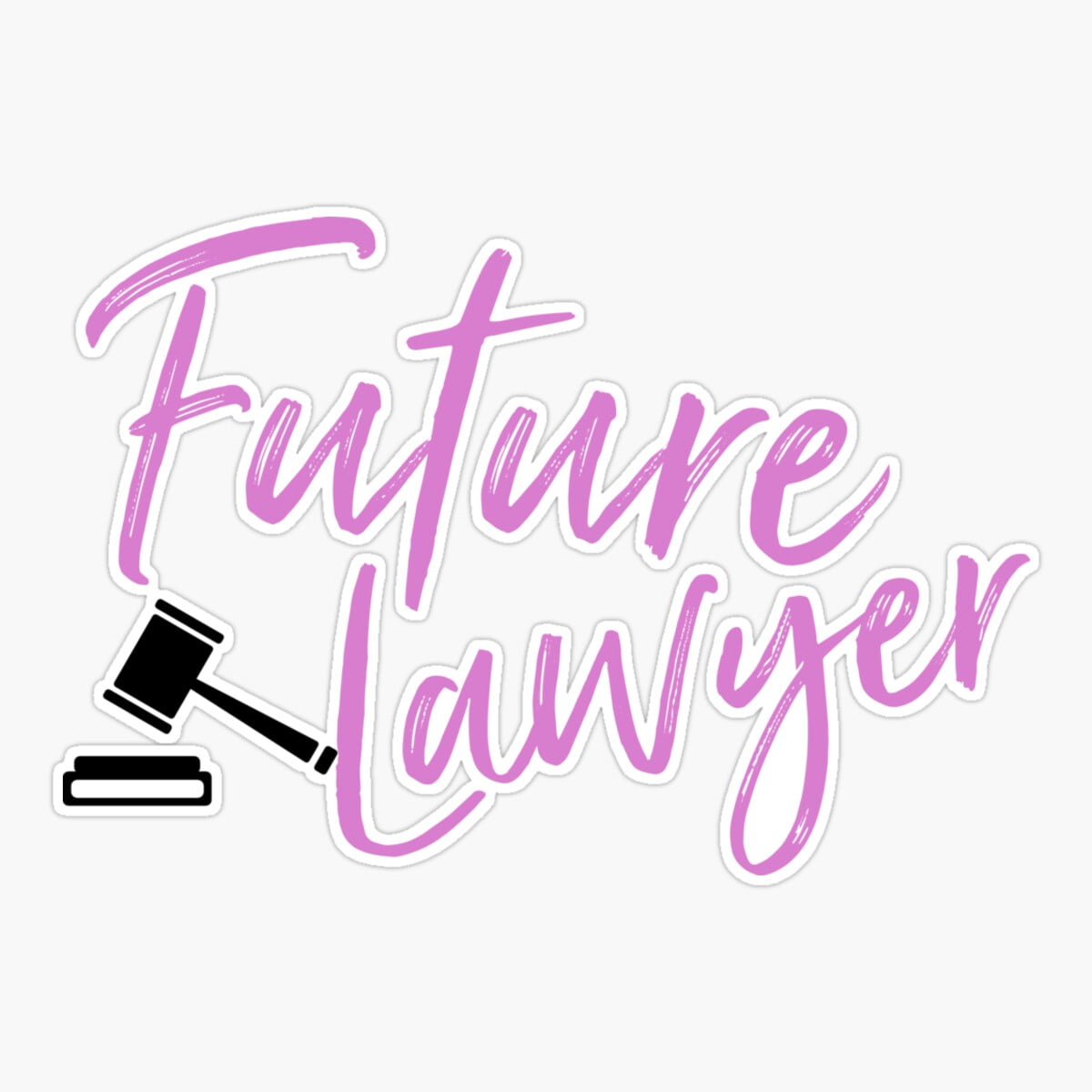 DOPASTICKER Future Lawyer Sticker, Phone Sticker Car Stickers, Birthday ...