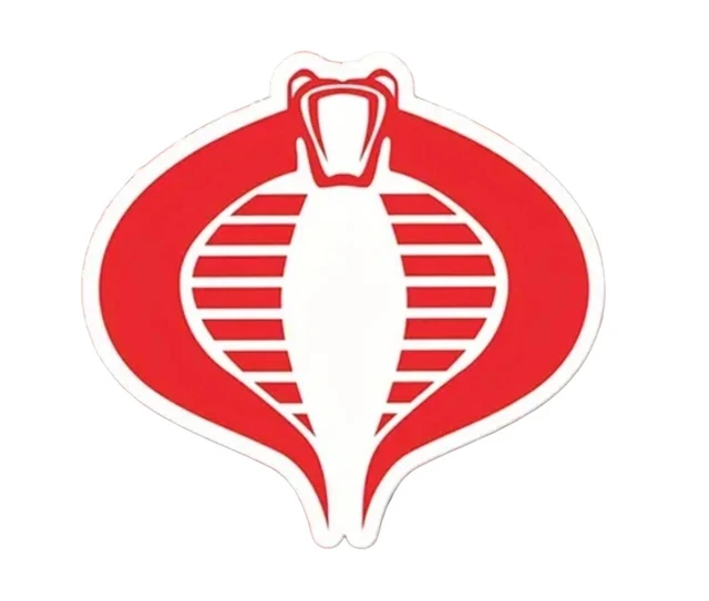 DOPASTICKER G.I. Joe Rah Cobra Insignia Cartoon Retro Large Sticker Gi ...