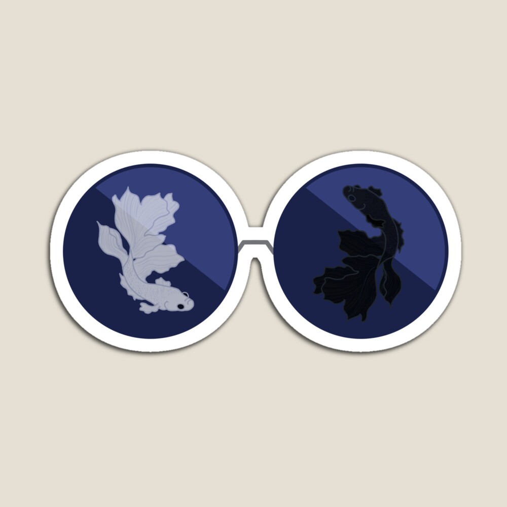 DOPASTICKER G0Jo Betta Glasses Decorative Laptop, Phone Stickers ...