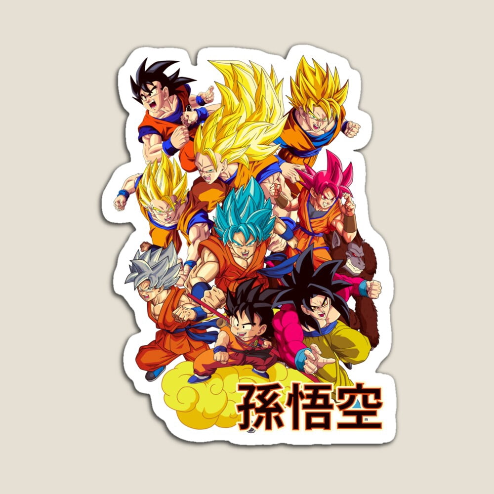 DOPASTICKER G0Ku Transformations Decorative Laptop, Phone Stickers ...