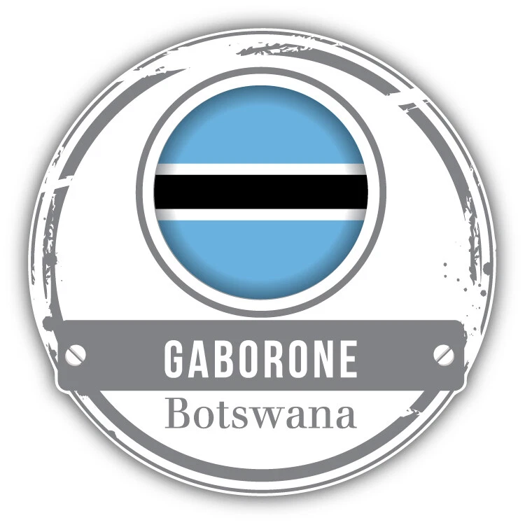 DOPASTICKER Gaborone Botswana Flag Car Bumper Sticker Decal Gift You ...