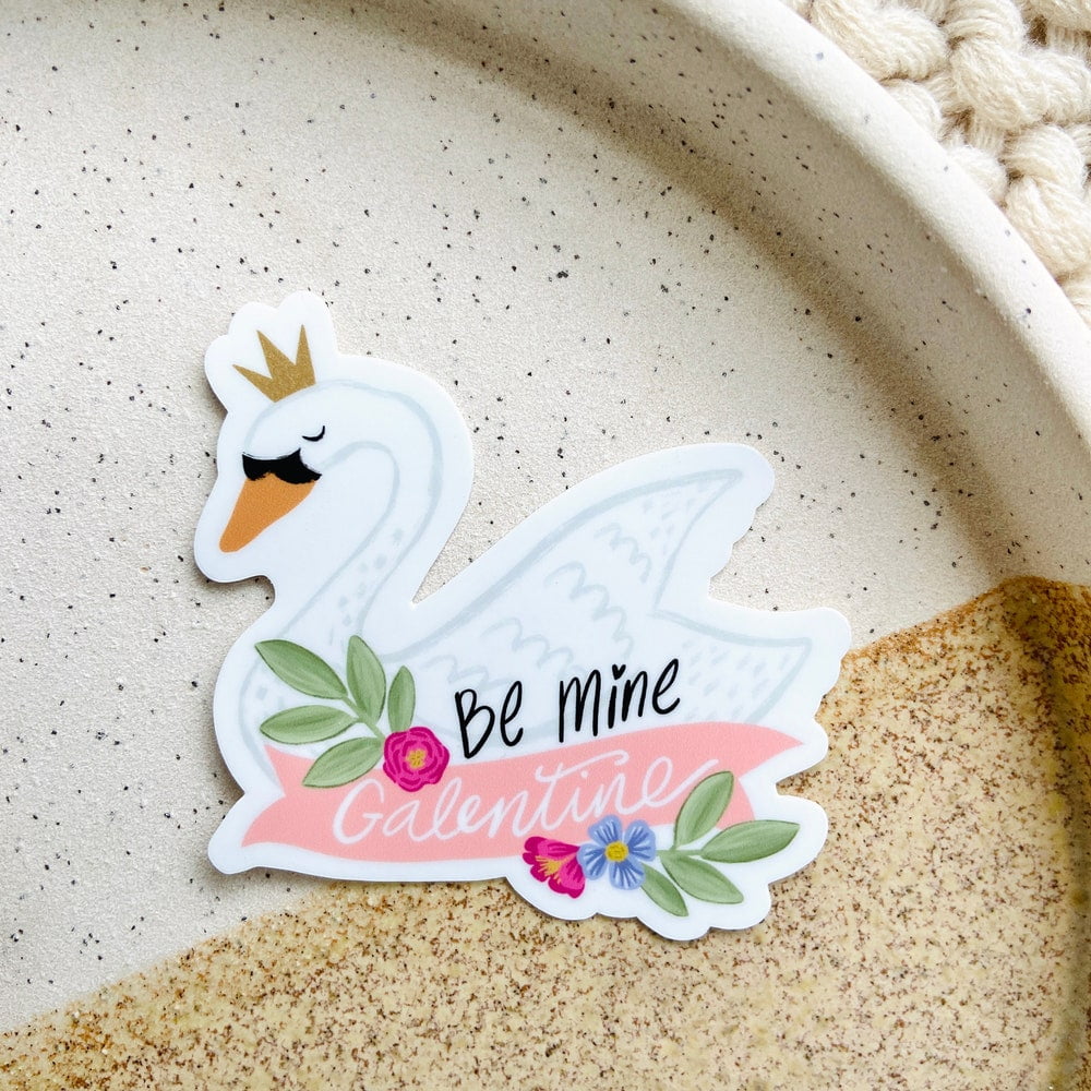 DOPASTICKER Galentine Swan Sticker, Waterproof Sticker Phone Sticker ...