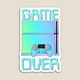 DOPASTICKER Game Over - Gaming Gamer Cyberpunk Pastel 80'S Retro ...