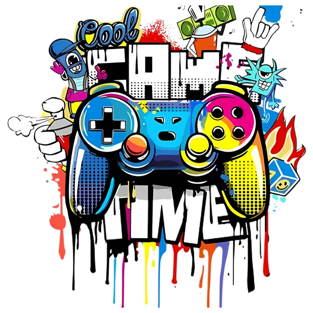 DOPASTICKER Gamer Controller Sticker Street Art Urban Hip Hop Grunge ...