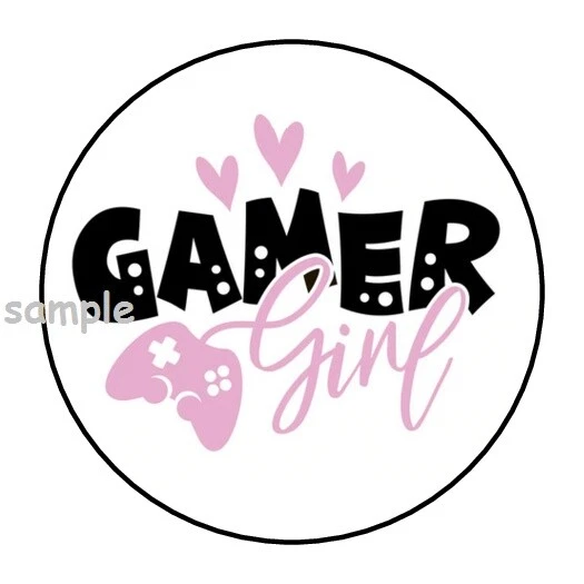 DOPASTICKER Gamer Girl Stickers Video Game Party Favors Phone Decal ...