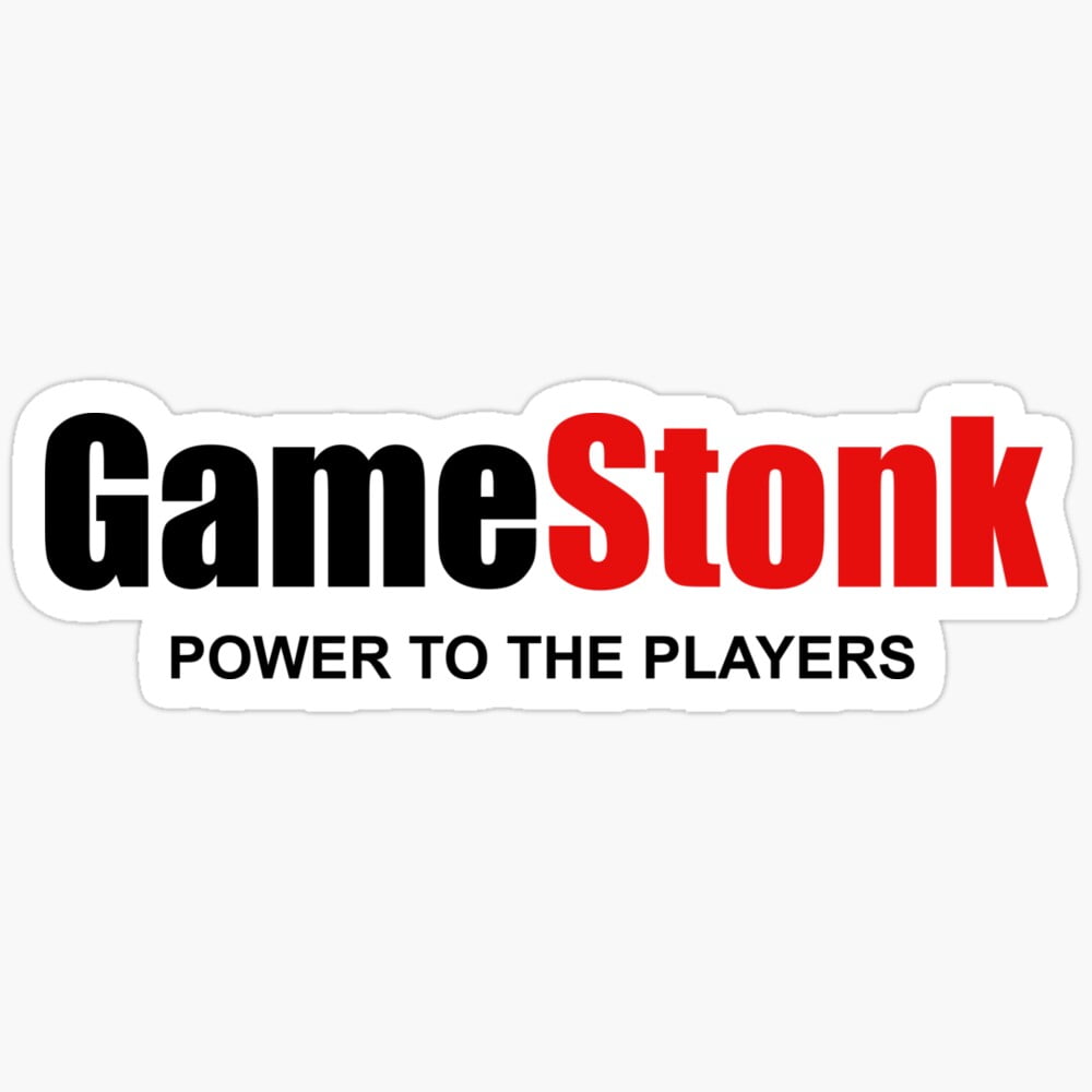 DOPASTICKER Gamestonk Power To The Players Sticker Phone Sticker, Latop ...