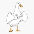 DOPASTICKER Gang Sign Duck Sticker, Phone Sticker Car Stickers ...