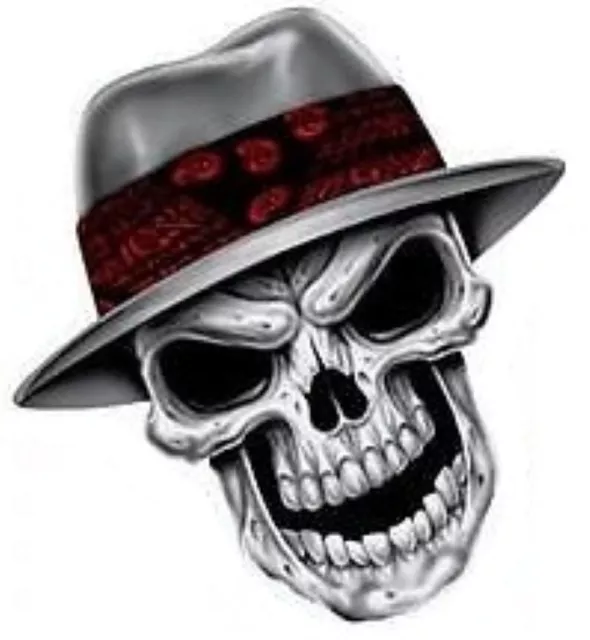 DOPASTICKER Gangster Skull Sticker Laptop Sticker Phone Decal Water ...