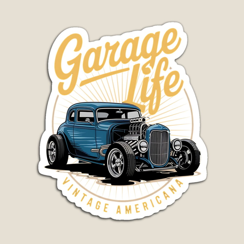 DOPASTICKER Garage Life - Street Rods - Classic Muscle Car - Street ...