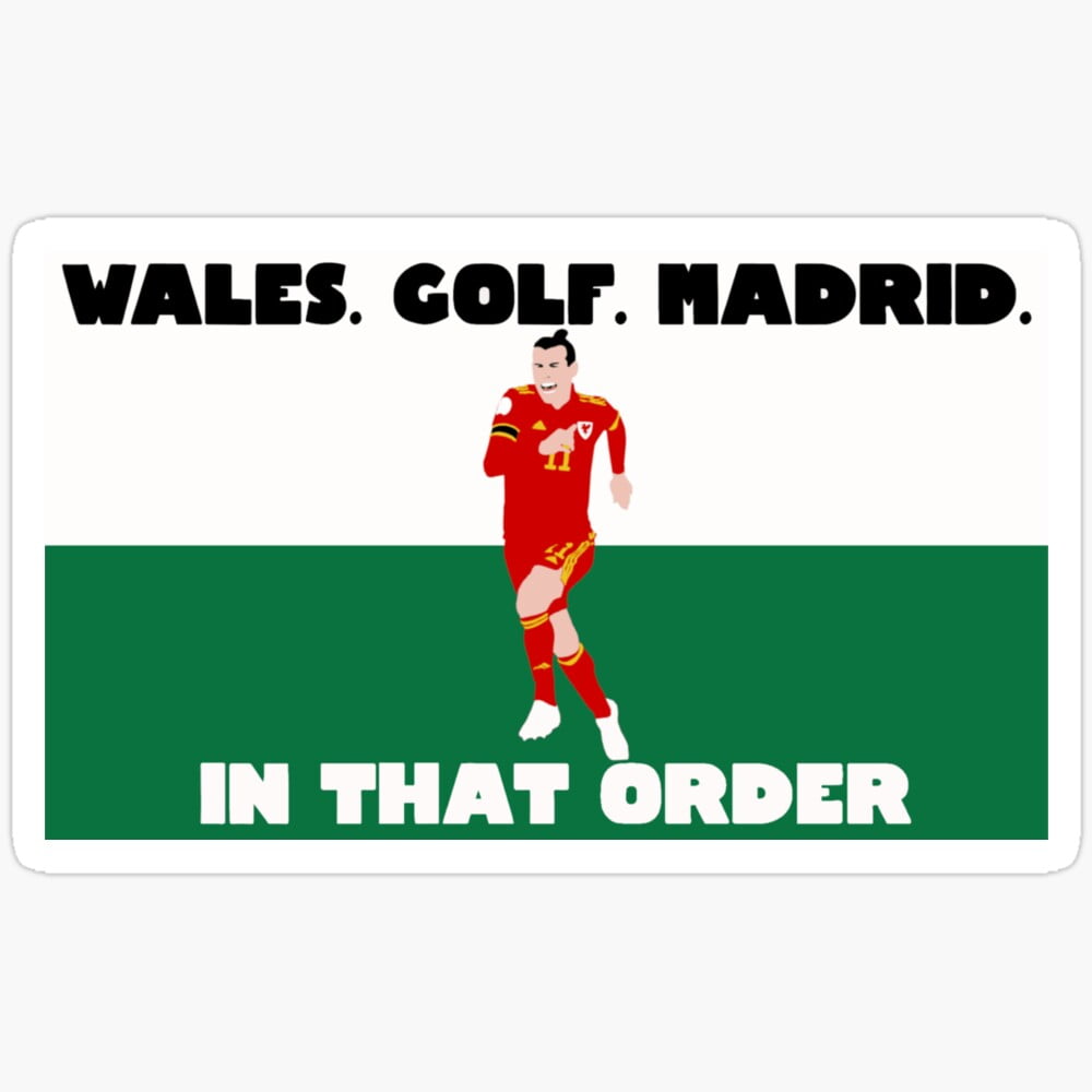 DOPASTICKER Gareth Bale - Wales. Golf. Madrid. Gift You - Phone ...