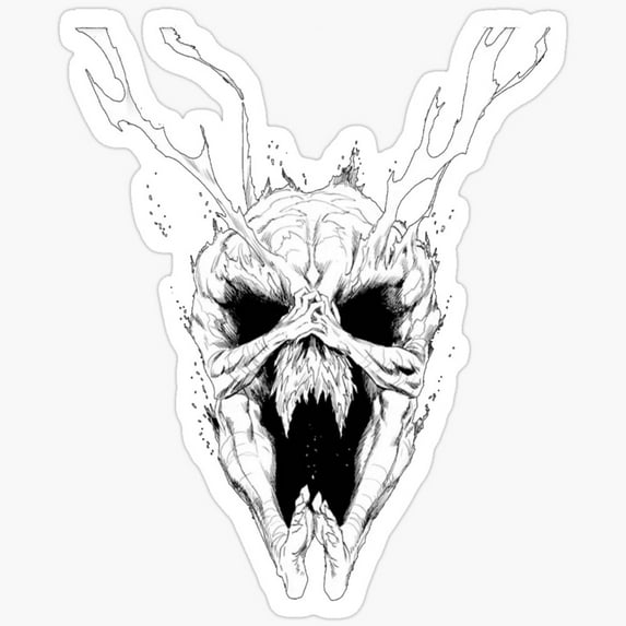DOPASTICKER Garou Skull Sticker Phone Sticker, Latop Sticker, Lover ...