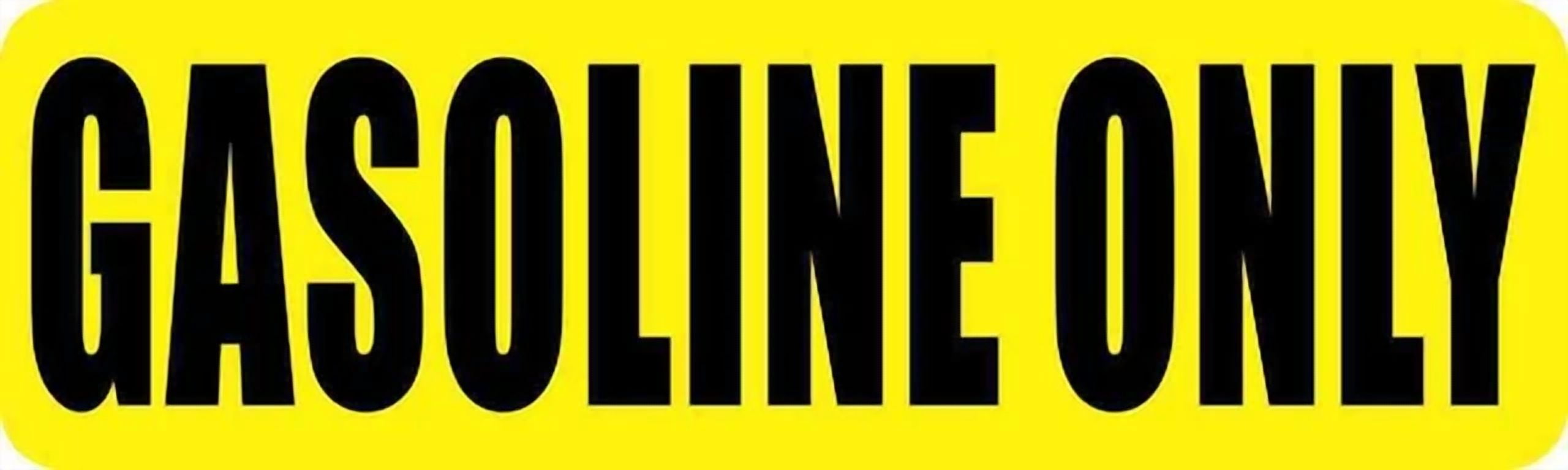 DOPASTICKER Gasoline Only Sticker Vehicle Fuel Sticker Car Truck Garage ...