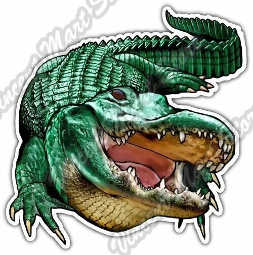 DOPASTICKER Gator Alligator Crocodile Reptile Animal Car Sticker Decal ...