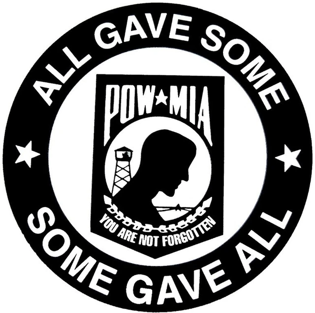 DOPASTICKER All Gave Some Some Gave All Sticker White On Black Sticker ...