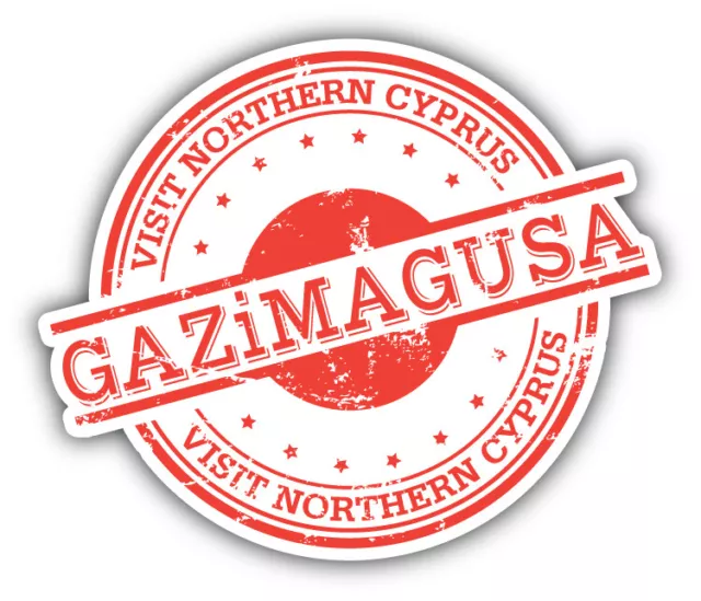 DOPASTICKER Gazimagusa Northern Cyprus Travel Sticker Phone Decal Water ...