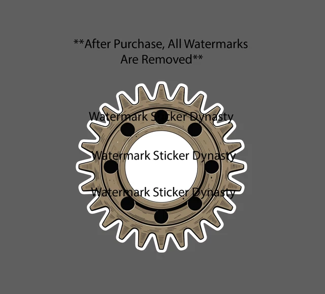DOPASTICKER Gear Sticker Machine Work Job Gym Truck Car Sticker Phone ...