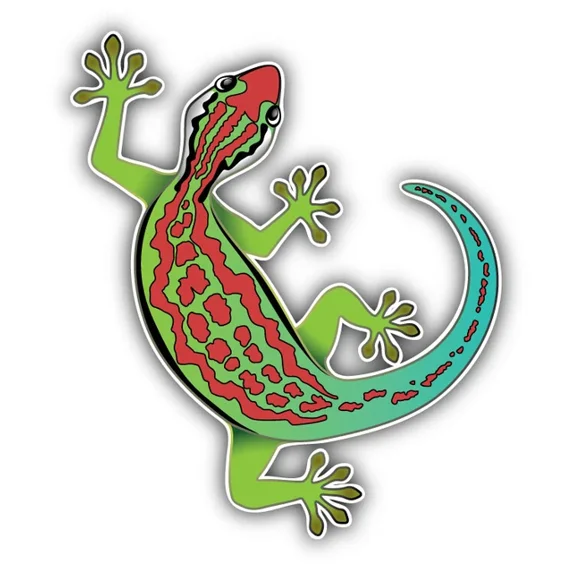 DOPASTICKER Gecko Car Sticker Phone Water Bottle Stickers, Cars ...