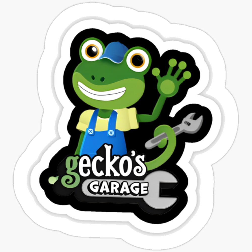 DOPASTICKER Gecko'S Garage - Fun Mechanic Sticker Phone Decal Water ...