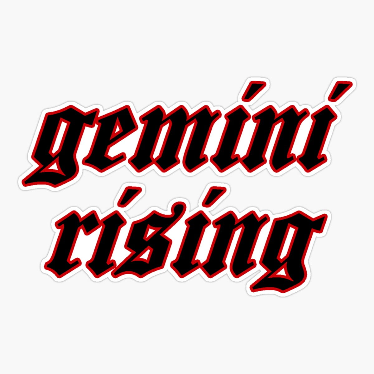 DOPASTICKER Gemini Rising Sticker, Phone Sticker Water Bottle Sticker ...