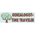 DOPASTICKER Genealogist: Time Traveler Sticker Phone Sticker, Latop ...