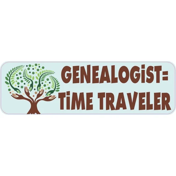 DOPASTICKER Genealogist: Time Traveler Sticker Phone Sticker, Latop ...