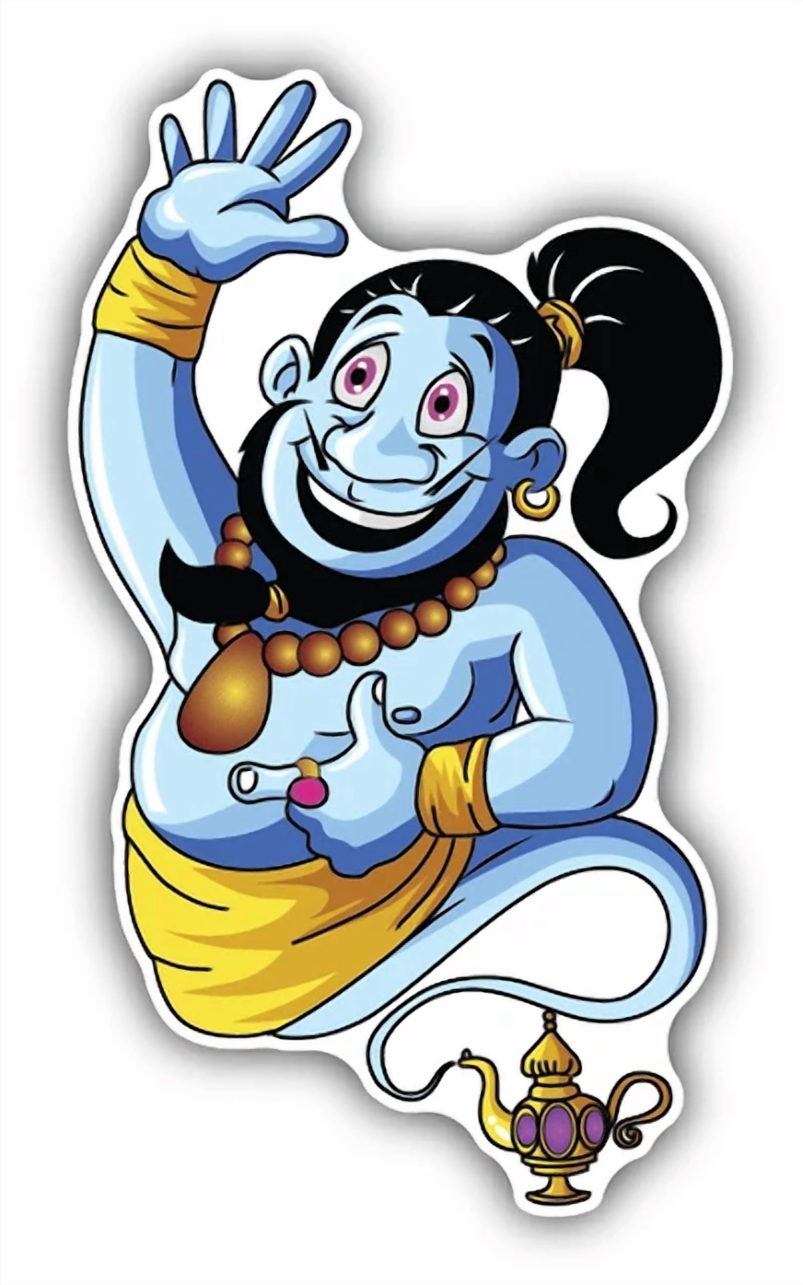 DOPASTICKER Genie Cartoon Car Sticker Phone Water Bottle Stickers, Cars ...