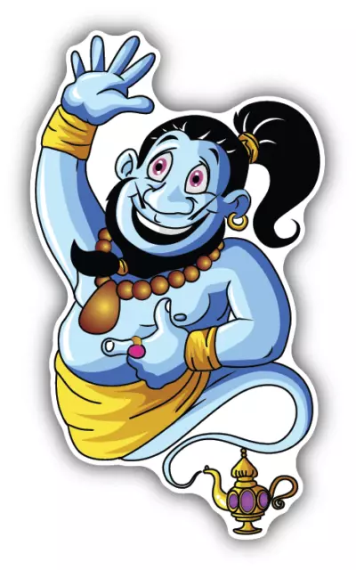 DOPASTICKER Genie Cartoon Sticker Decal Phone Decal Water Bottle ...