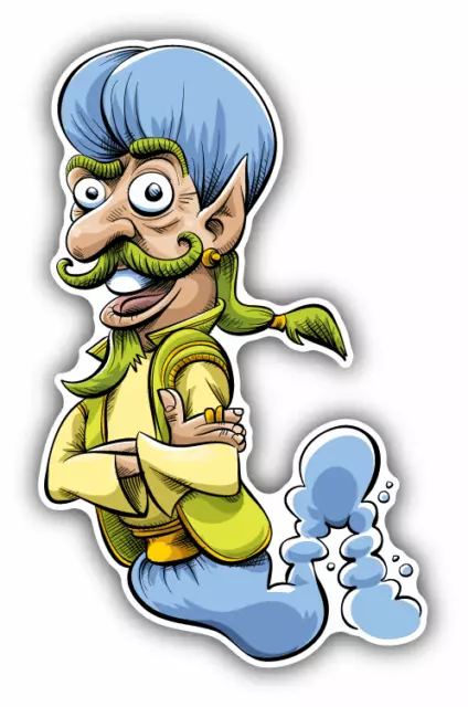 DOPASTICKER Genie Smile Cartoon Sticker Decal Phone Decal Water Bottle ...