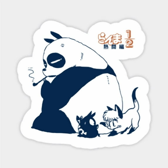 DOPASTICKER Genma Panda Ranma 1,2 Decorative Laptop, Phone Stickers ...