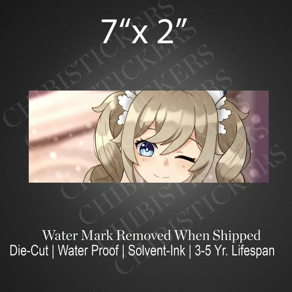 DOPASTICKER Genshin Impact Bumper Eyes Waterproof Decal Decorative Laptop, Phone Stickers ...