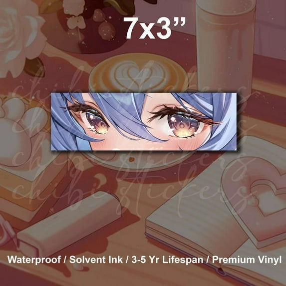 DOPASTICKER Genshin Impact Ganyu Eyes Waterproof Decal Decorative Laptop, Phone Stickers ...