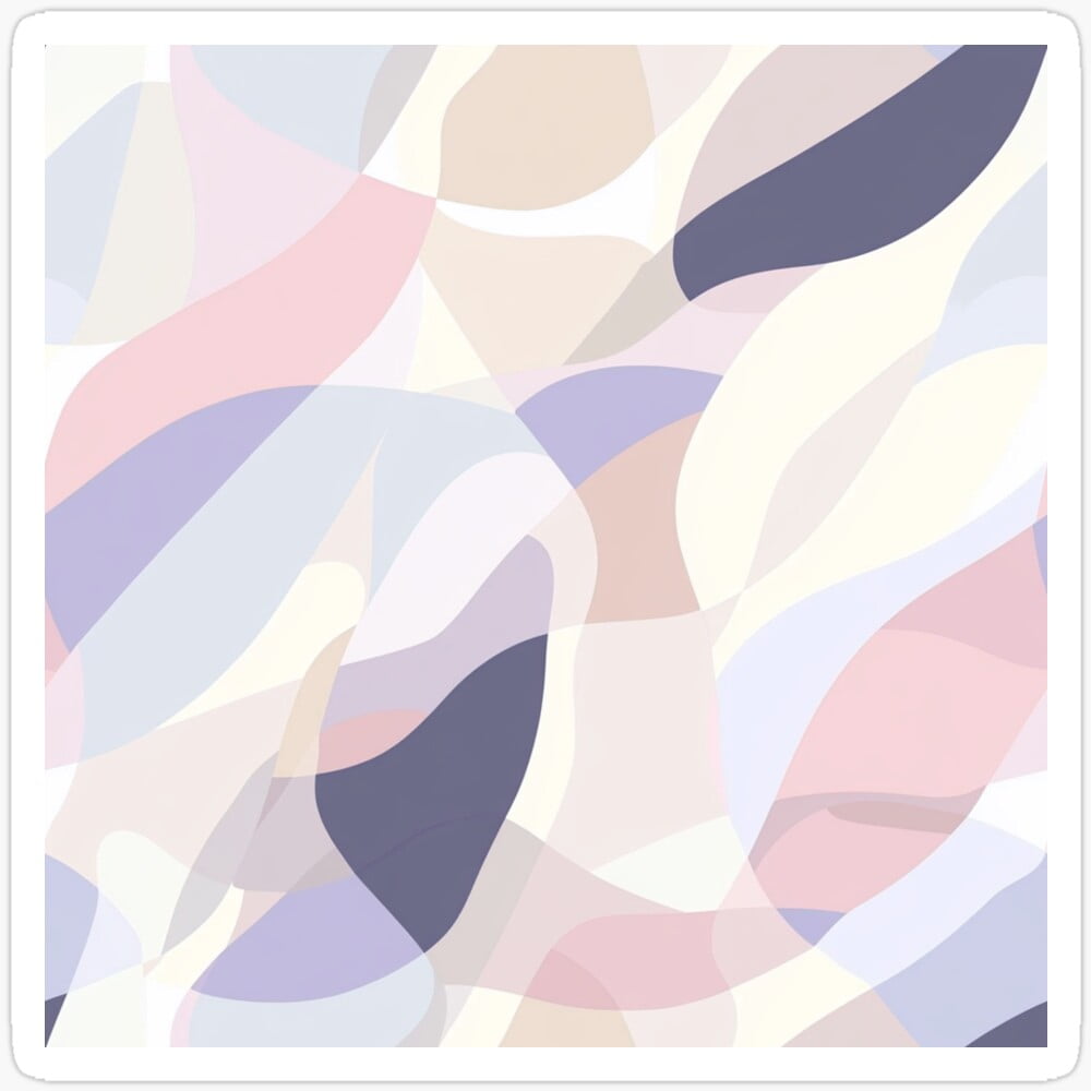 DOPASTICKER Gentle Harmony In Geometric Shapes Sticker Phone Decal ...