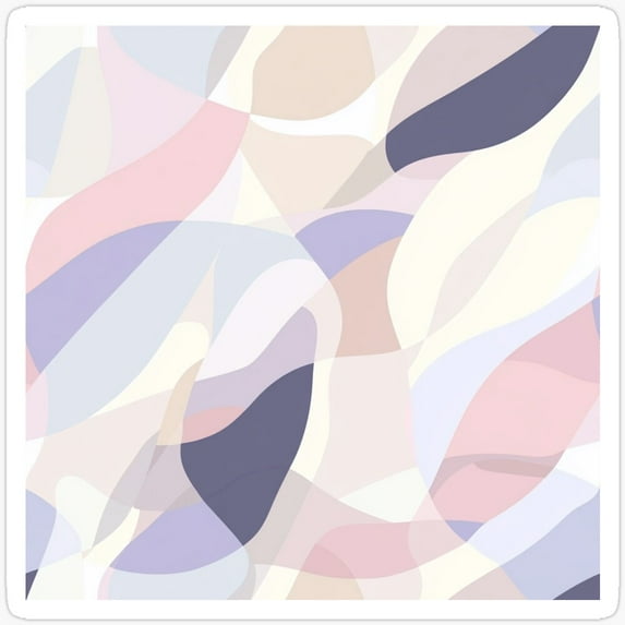 DOPASTICKER Gentle Harmony In Geometric Shapes Sticker Phone Decal ...