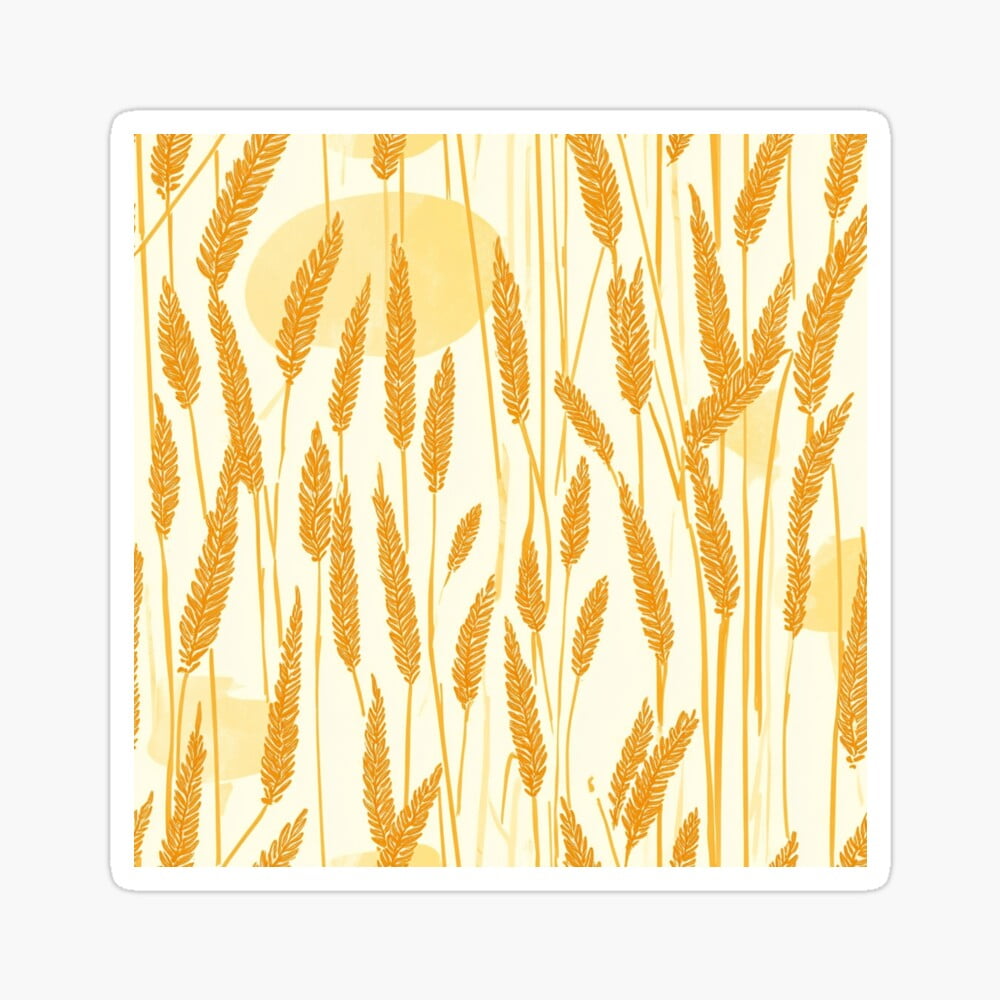 DOPASTICKER Gentle Wind On The Golden Ears Sticker Decorative Laptop ...