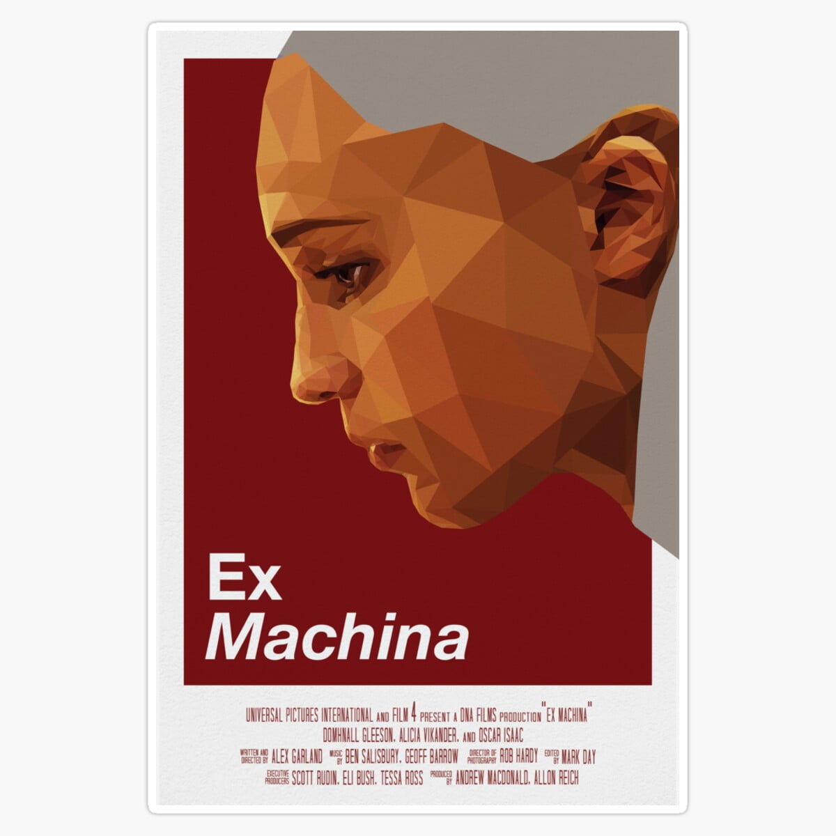 DOPASTICKER Geometric Movie Poster Sticker, Phone Sticker Car Sticker ...