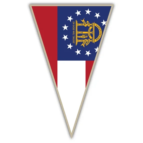 DOPASTICKER Georgia Usa State Flag Car Sticker Decal Phone Decal Water ...