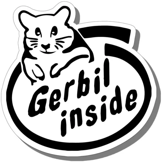 DOPASTICKER Gerbil Inside Sticker Laptop Sticker Window Sticker Phone ...