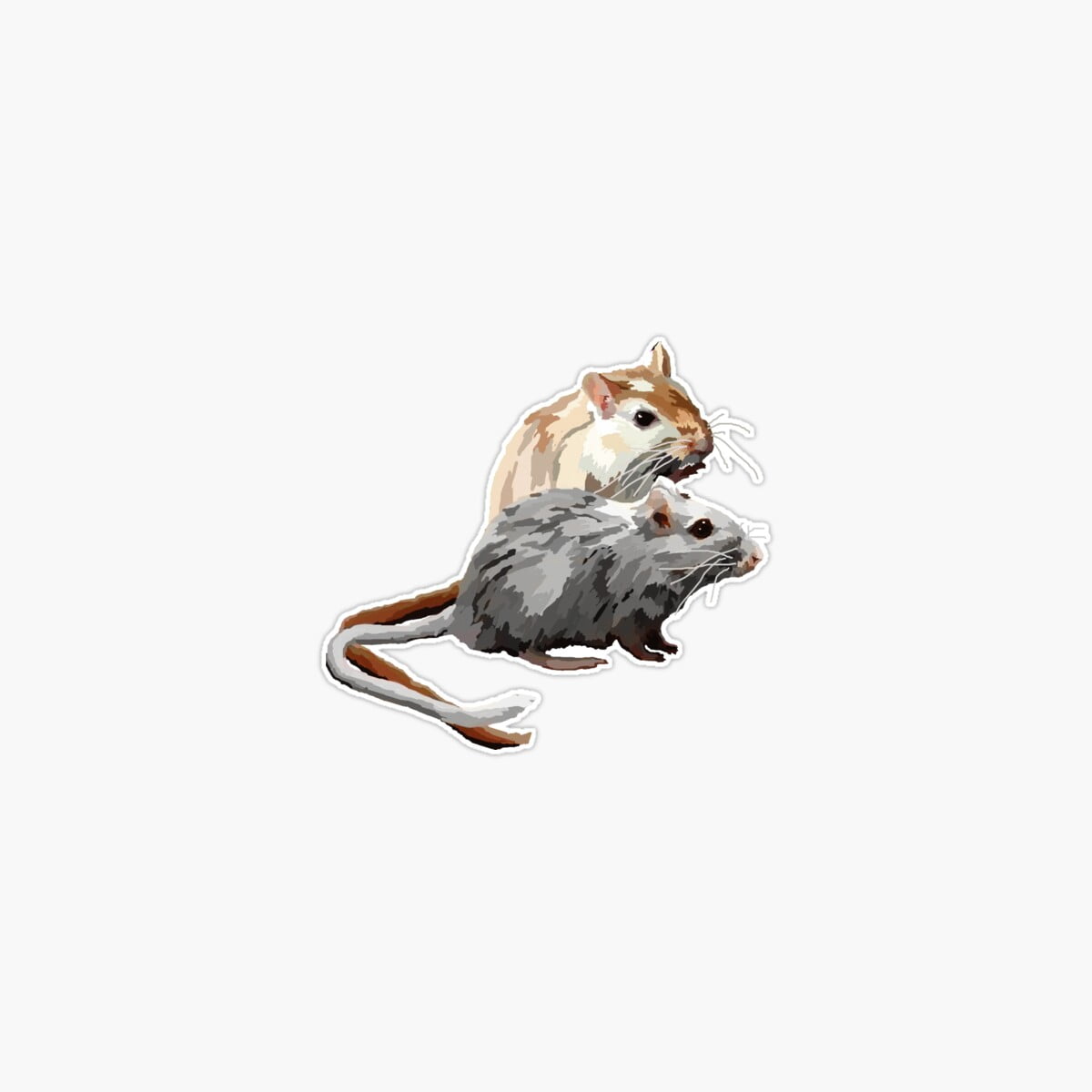 DOPASTICKER Gerbils Sticker, Phone Sticker Water Bottle Sticker Car ...