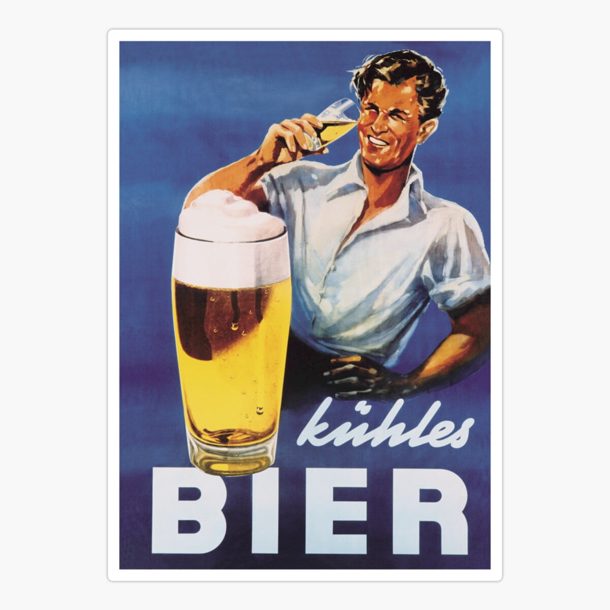 DOPASTICKER German Beer Poster Sticker, Phone Sticker Water Bottle ...