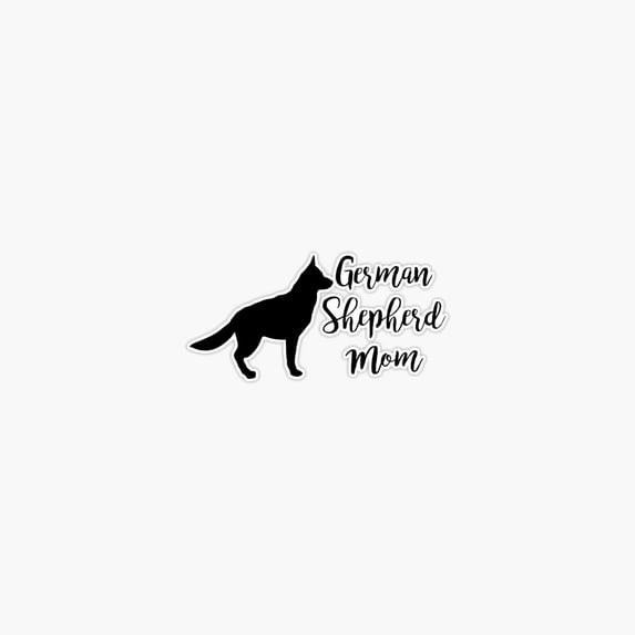 DOPASTICKER German Shepherd Mom Sticker, Phone Sticker Water Bottle ...