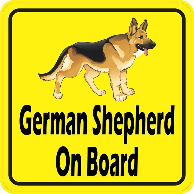 DOPASTICKER German Shepherd On Board Sticker Phone Sticker, Latop ...