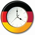 DOPASTICKER Germany Clock With National Flag Car Bumper Sticker Gift ...