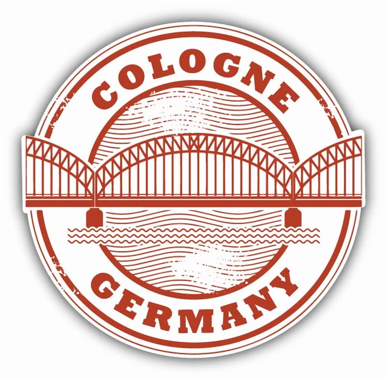 DOPASTICKER Germany Cologne Grunge Sticker Decal Phone Decal Water ...