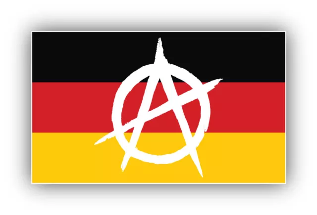 DOPASTICKER Germany Flag Anarchy Sticker Decal Phone Decal Water Bottle ...