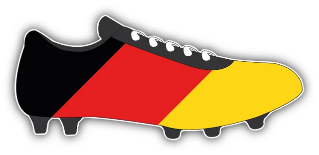 DOPASTICKER Germany Flag Soccer Cleats Sticker Decal Phone Decal Water ...