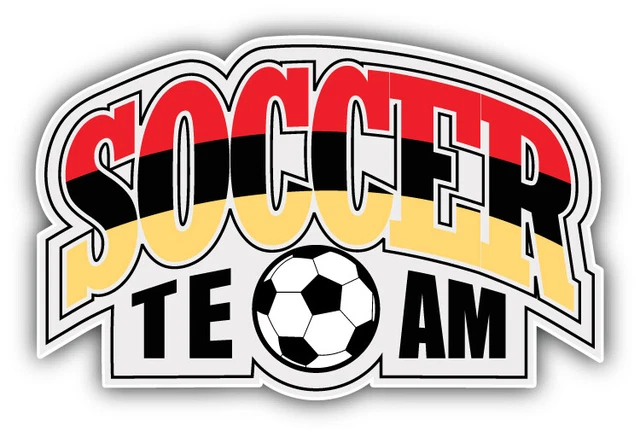 DOPASTICKER Germany Flag Soccer Team Sticker Decal Phone Decal Water ...